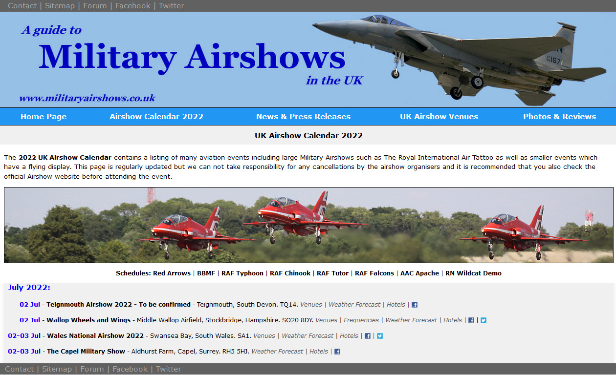 Military Airshows in the UK 2022