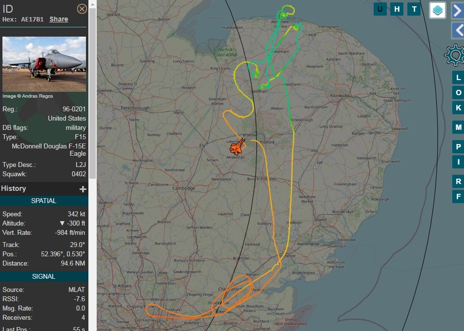 NFL London Games Flypast over Tottenham Hotspur Stadium in October 2021 ...
